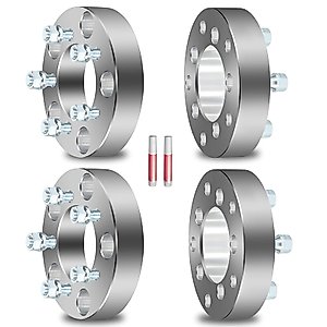 SCITOO 4X 1.5 inch 5 Lug Wheel Spacers Adapters 5x5.5 to 5x4.5 5x139.7mm to 5x114.3mm Compatible with F100 E100 Econoline Wheel Spacers for Ramcharger Wheel Spacers with 1/2 Studs