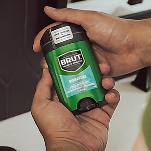 Brut Signature Scent Antiperspirant and Deodorant - Scented Deodorant Stick for Men - Powerful Sweat Protection - Eliminates Odors - 2.7 oz