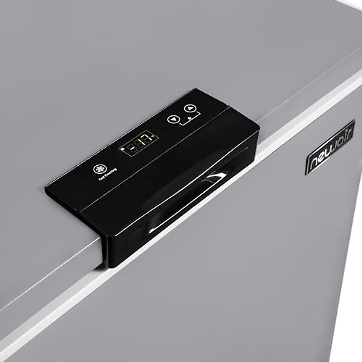 Newair 5 Cu. Ft. Mini Deep Chest Freezer and Refrigerator in Cool Gray with Digital Temperature Control, Fast Freeze Mode, Stay-Open Lid, Removeable Storage Basket, Self-Diagnostic Program