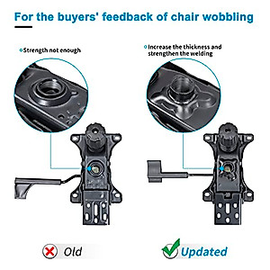 BOLISS Big and Tall 400lbs Office Chair Ergonomic Office Computer Desk Chairs with Lumbar Supprot and Soft Cushion Flip Arms-Black