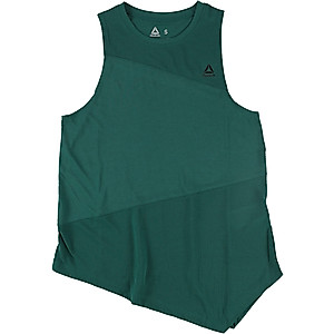 Reebok Work Out Ready Sup Detail Tank, Green, Medium