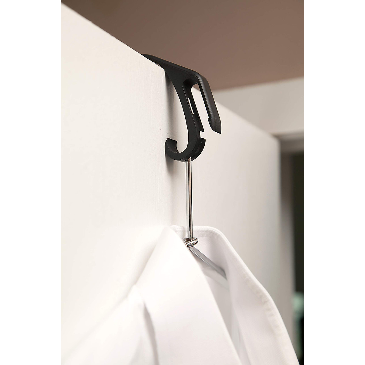 STEAM CLIP Travel Tool Over shower door hook Traveler's Steamer Clip Hook, Over The Door Hanger for Shower, Heavy Duty Clip Hooks for Clothes Bottle Opener & Phone Stand - 1 pack