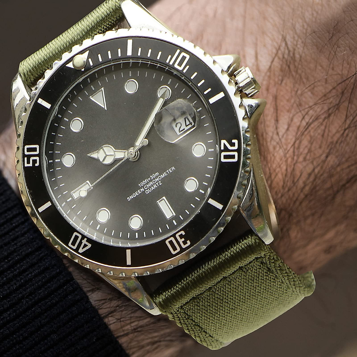 WOUKUP Military Quick Release Nylon Watch Bands Premium Seat Belt Material Watch Strap 18mm 20mm 22mm Watchband for Men and Women