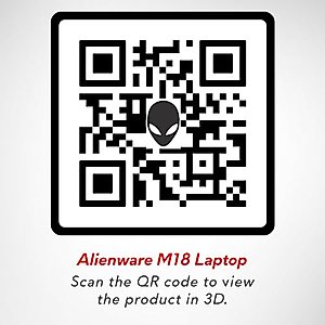 Alienware M18 Gaming Laptop QHD+ Display, Intel Core i7-13700HX, 16 GB DDR5 RAM, 1 TB SSD, NVIDIA GeForce RTX 4070 8 GB GDDR6, Windows 11 Home, 1 Year Premium Support, Dark Metallic Moon.