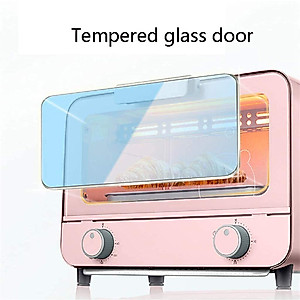 9L Mini Oven,Adjustable Temperature 60-230 ℃ and 30 Minutes Timer Multifunctional Home Baking Oven Baking Cake Convection Countertop Toaster Oven (Blue)