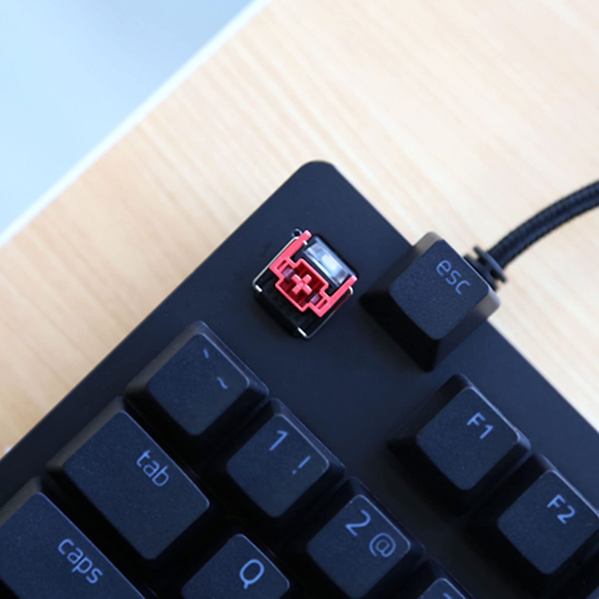 BYNNIX 4Pcs Red Optical Switches V2 Hot Swap Slient Liner Switch for Huntsman Elite Gaming Mechanical Keyboard Huntsman Elite Gaming Keyboard v2 Linear clicky