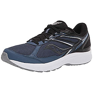 Saucony Men's Core Cohesion 14 Road Running Shoe, Blue/Black, 8