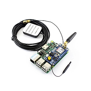 Waveshare GSM/GPRS/GNSS/Bluetooth HAT for Raspberry Pi 2B/3B/3B+/Zero/Zero W Based on SIM868 Support SMS Data Transfer ect.