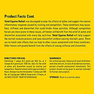 Ramard Total Equine Relief - Total Equine Supplement to Care for Joint & Tendon Health, Horse Feed to Address Swelling & Discomfort, Supplement for Horses' Performance, 1 Jar Apple Flavor (4.5 oz).