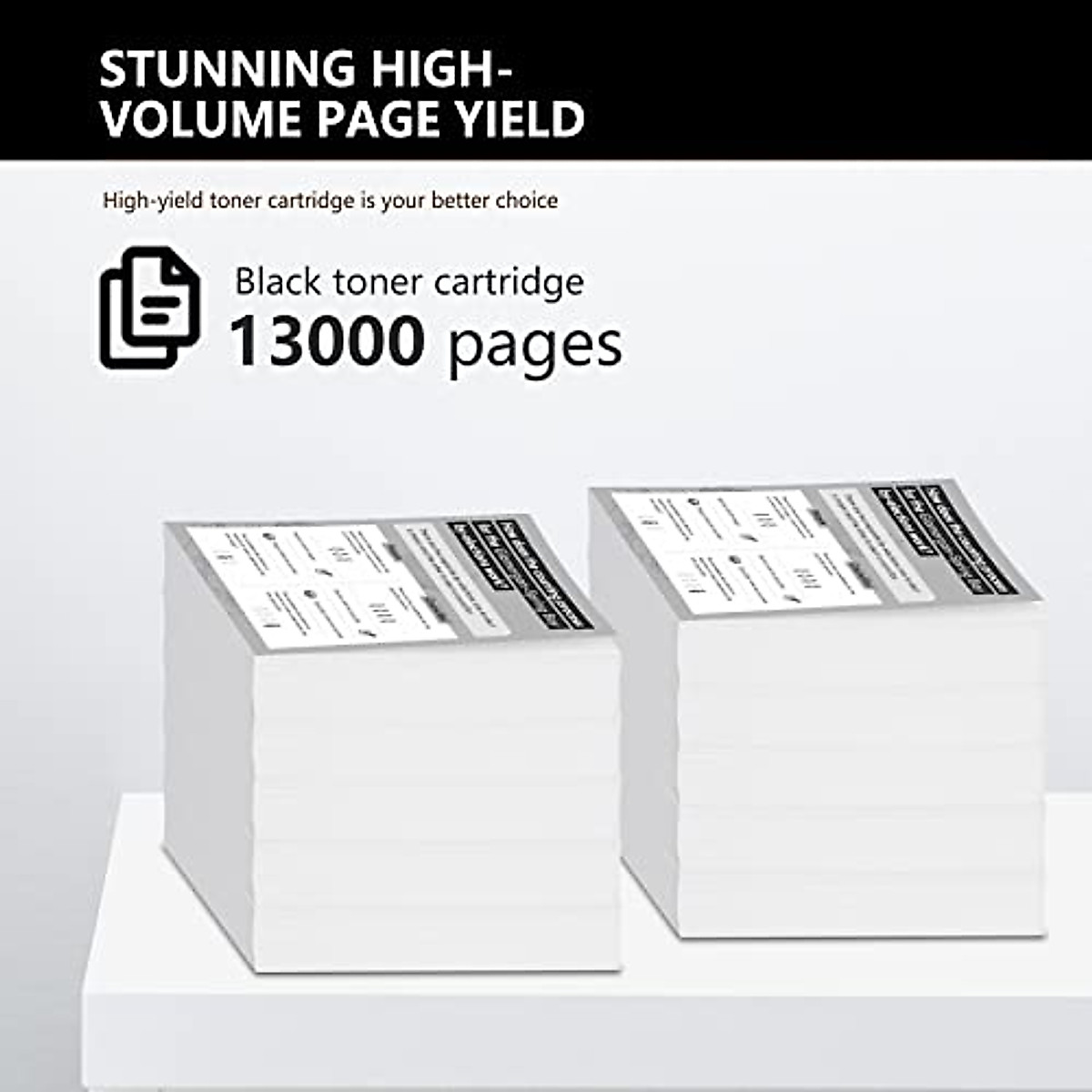 55X Black High-Yield Toner Cartridges (2-Pack): Drwn Compatible CE255X Toner Cartridge Replacement for HP Enterprise 500 MFP M525 Series, Enterprise P3015 Series, Pro MFP M521 Series | CE255XD