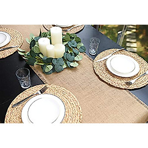 Home·FSN Burlap Table Runner, 100% Jute Vintage 14X72 Inches Table Runner for Wedding, Parties, BBQ's, Everyday, Holidays