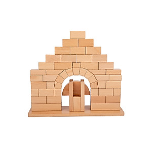 Montessori Toys for 3+ Years Roman Arch Bridge Wooden Toys Baby Games Scientific Construction Stacked Building Blocks Toddler Learning Educational Toys Gift for Kid