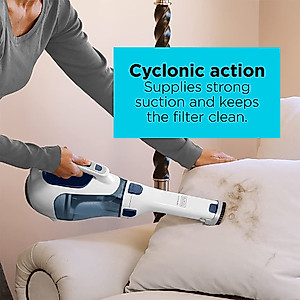 BLACK+DECKER HHVI325JR22 Dustbuster Cordless Lithium Hand Vacuum, Ink Blue