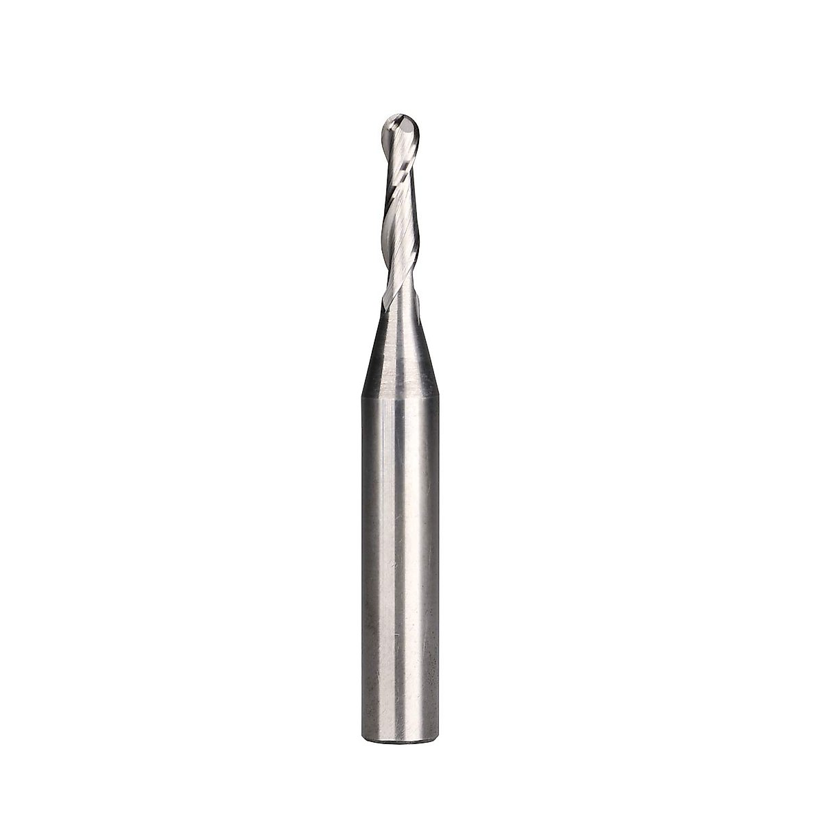 DashHound BRB218 Ball Nose Spiral Bit Solid Carbide CNC Router Bit Up Cut with 1/4 Shank, 1/8"CD X 1/2"CL X 1/4"SD X 2OL