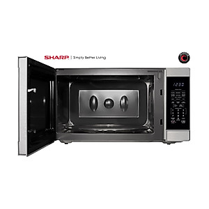 SHARP SMC2266KS Oven with Removable 16.5" Carousel Turntable, Cubic Feet, 1200 Watt Countertop Microwave, 2.2 CuFt, Stainless Steel