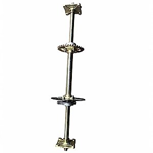 Futchoy 815mm Rear Axle Shaft Kit with 7.5" Brake Disc 32" Complete ATV Go Kart Rear Axle Kit + Brake Assembly+ Pillow Block for DIY Go Kart Quad Trike Quad ATV