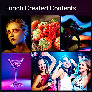 ULANZI VL49 Pro RGB Video Light, Mini Rechargeable LED Camera 360° Full Color Portable,2500-9000K Dimmable LED Panel Lamp w LCD Display,Photography Lighting Support Magnetic Attraction