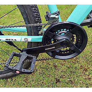 MEGHNA Bicycle Crankset FC-TY301 42-34-24 Teeth for 3x6/7/8 Speed 170mm Crank for Mountain Bike Gears Square Gears