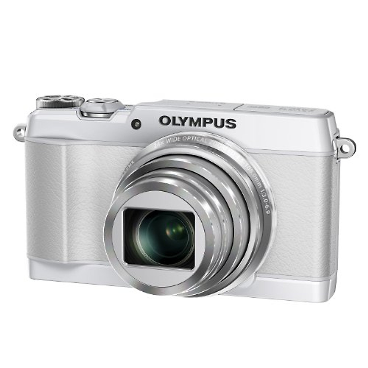 Olympus SH-1 16 MP Digital Camera (White) - International Version (No Warranty)