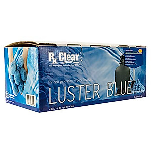 Rx Clear Blue Luster Filter Media for Swimming Pool Sand Filters | Alternative to Sand and Filter Glass | Specialty Technology Helps Keep Pools Clean | Lasts for Several Seasons | Individual Pack