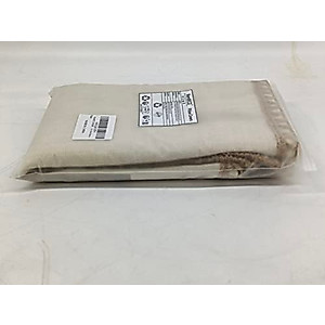 NordECO HOME Set of 2 Farmhouse Throw Pillow Covers - Burlap Linen Trimmed Tailored Edges Decorative Cushion Covers for Bed Home Decoration, 18 x 18, Black