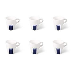 Holland Plastics Original Brand 6 X Lavazza Coffee/Cappuccino/Latte Mugs-Capacity 10oz