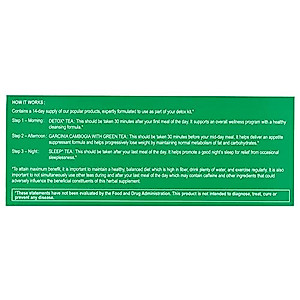 Hyleys Detox Tea 14 Days Kit - 42 Tea Bags - Herbal Supplement - Mother's Mother's Day Gift Day Gift