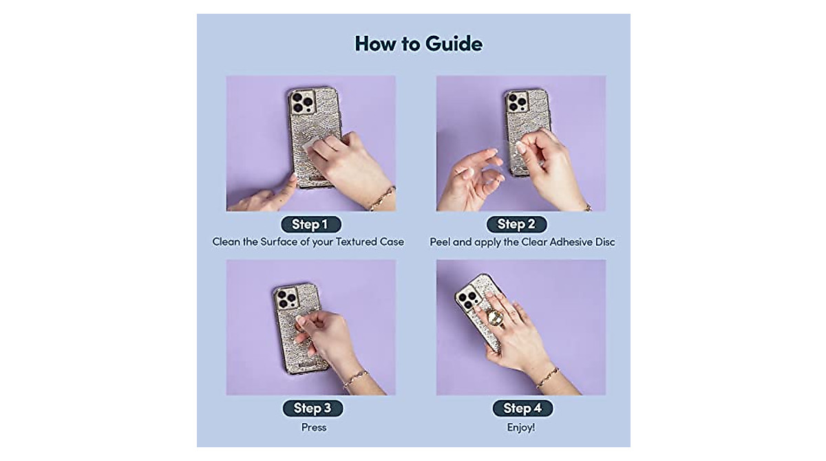 Case-Mate Minis Phone Grip - Twinkle Gold Holder