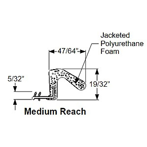 Therma-Tru Compression Weather Stripping for a Complete Door (96" for Classic Craft, White)