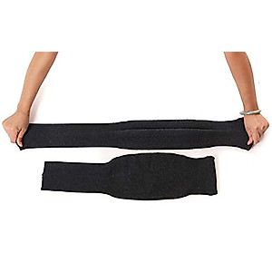 Women Teen Girls Super Long Fleece Knee Padded Leg Warmer Winter Stretchy Warm Knee Braces Leg Sleeves Support Protector Over-Knee Socks Legging for Snow Skiing Dance Yoga Cycling Camping Arthritis