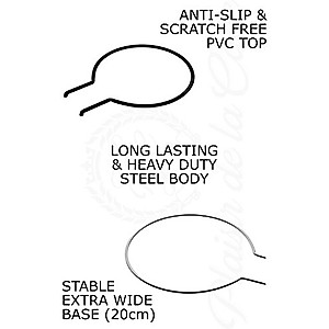 2in1 Wine Decanter Drying Stand – Fast Spotless Carafe Dryer & Compact Folding Rack for Safe Storage - incl. Black Rubber Top (Non Slip & Anti Scratch)