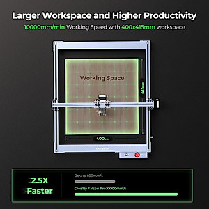10w Laser Engraver with Air Assist, Laser Engraving Machine with Rotary Roller, High Precision Laser Cutter and Engraver for Wood, Metal, Acrylic, Cylindrical Objects, Tumblers