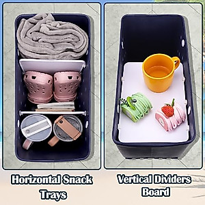 BABORUI 2 Pack Divider Tray for Bogg Bag, Upgraded 16Pcs Buttons Inserts Tray for Bogg Bag Accessories Compatible with Large Simply Southern/Bogg Bag Original X Large (White)