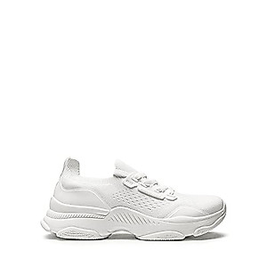 DREAM PAIRS Sneakers for Women Walking Shoes, Slip On Comfortable Tennis Shoes Lightweight for Indoor Outdoor Gym, White-02, Size 7.5, Sdfn2325W