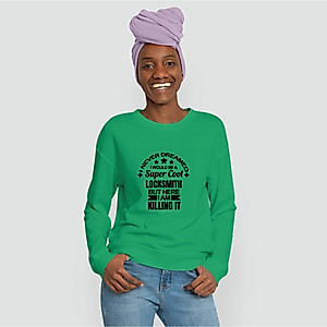 Unique Gift Idea for Locksmiths Showcasing Their Skills Grey and Muticolor Unisex Long Sleeve T Shirt