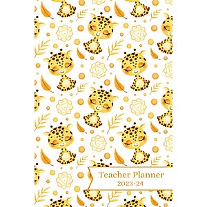 Giraffe Teacher Planner 2023-24: A5 Week-to-view teacher diary for 2023-24 Academic Year, September 2023 to August 2024