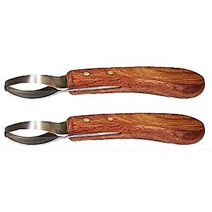CHALLENGER Lot of 2 Horse Oval Steel Hoof Hoof Care Farrier Tool 98408
