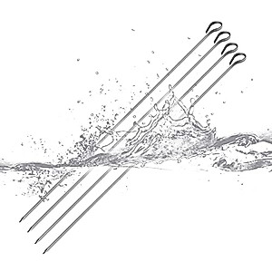 only fire Shish Kabob Set with Stainless Steel Ring, Automatic Skewers Turner for Weber 22" Kettle and Other Similar Kettle Grills