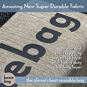 BOXIEBAG Collapsible Reuseable Insulated Grocery Bag - Stackable Heavy Duty Grocery Tote Bag - Insulated Tote Bag (1 Pack)