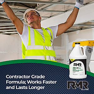 RMR-86 Pro Instant Mold Stain & Mildew Stain Remover - Contractor Grade Cleaning Solution, Professional Quality Formula, Odor Removal, 1 Gallon