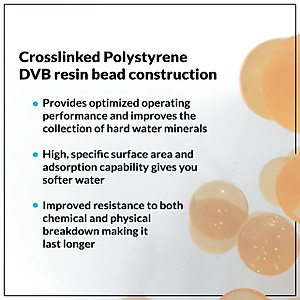 Water Softener Resin Media Replacement 100% Ion Exchange High Quality Cation - 1/2 CuFt