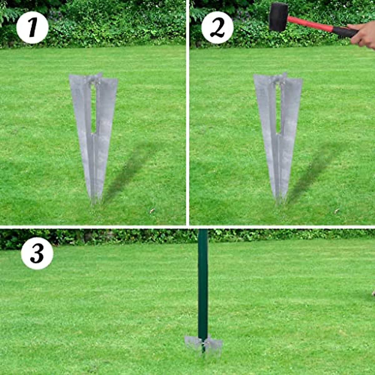 Chain Link Fence with Posts Spike Steel,Safety Fence Garden,Fence Garden Netting Chain Link Fence with Posts Steel Outdoor Residential Fencing for Yard Garden Farm 3'3"x82'