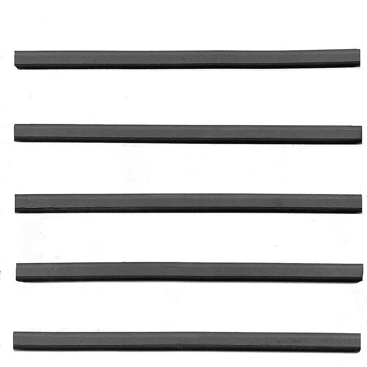 LTKJ 5PCS Black MnZn Ferrite Rod Bar Loopstick for Radio Antenna Aerial Crystal AM 10X200mm