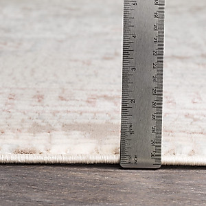 Mark&Day Area Rugs, 5x7 Herblay Global Rose Area Rug, Camel Beige Grey Carpet for Living Room, Bedroom or Kitchen (5'1" x 7'3")