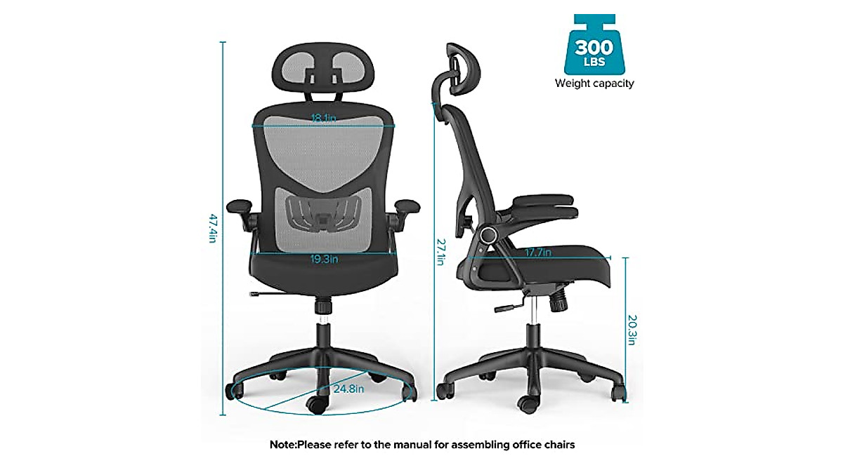 Lefuneo Ergonomic Mesh Office Chair - Adjustable & Breathable