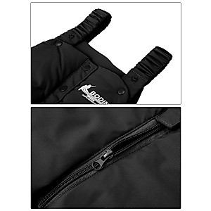 SEAUR Baby Snow Bib Pants - Warm Down Trousers for Boys and Girls, Thick Winter Pants for Skiing, Toddler