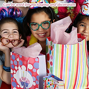 RINDOJIN 100 Sheets Pink Tissue Paper for Gift Bags 14 x 20 Inches Wrapping Tissue Paper Pink Wrapping Paper for Gift Packaging Filler Art Crafts Wedding Birthday Gift Wrapping Paper