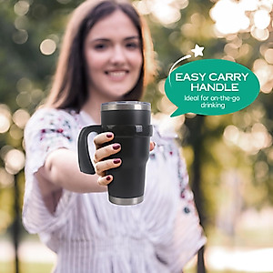 Handle For Yeti 32 OZ Tumbler- Available For Yeti Rambler, Ozark Trail, Sic And More Tumbler Mugs