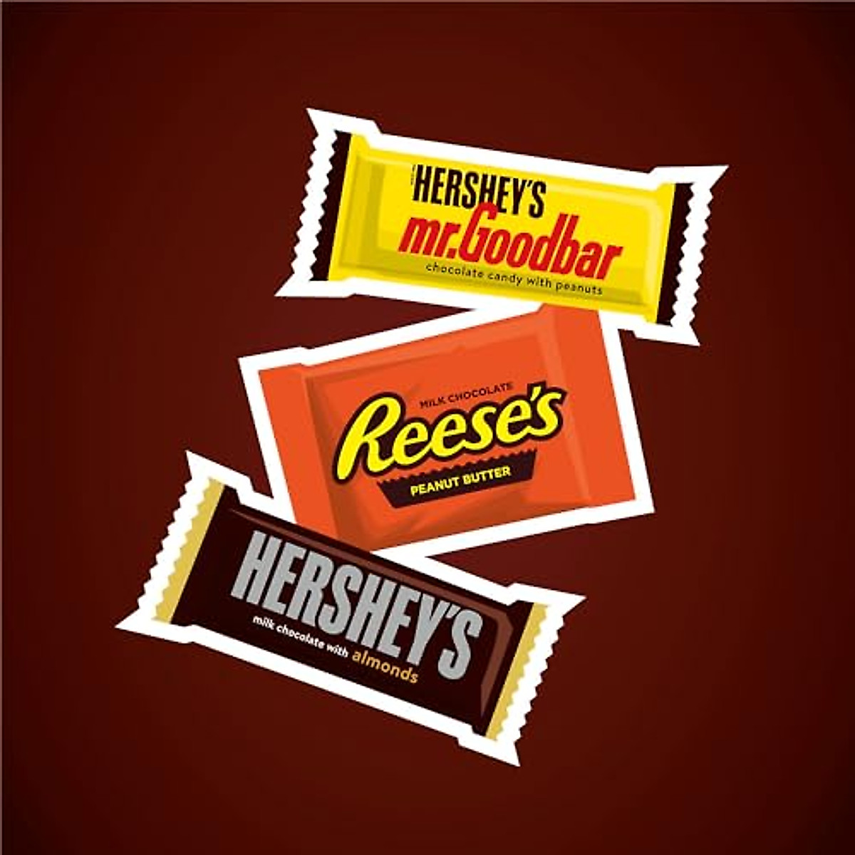 HERSHEY'S and REESE'S Assorted Chocolate Flavored Snack Size, Candy Party Pack, 31.5 oz