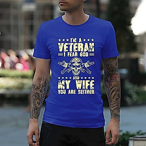 Gift for Fear God and Wife Lovers Perfect for Non Veterans Men Women Black Multicolor T shirt